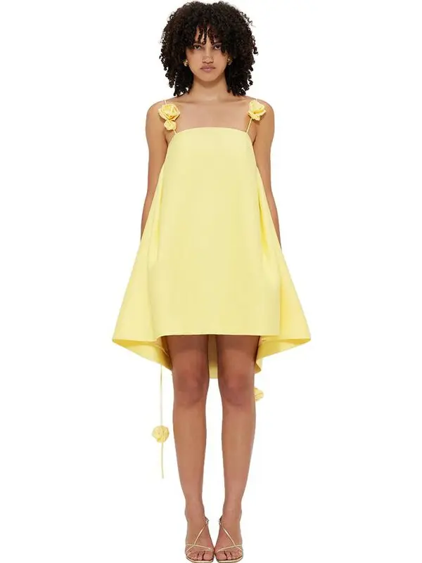 LEO LIN Fiona Rose Mini Dress - Sorbet Yellow