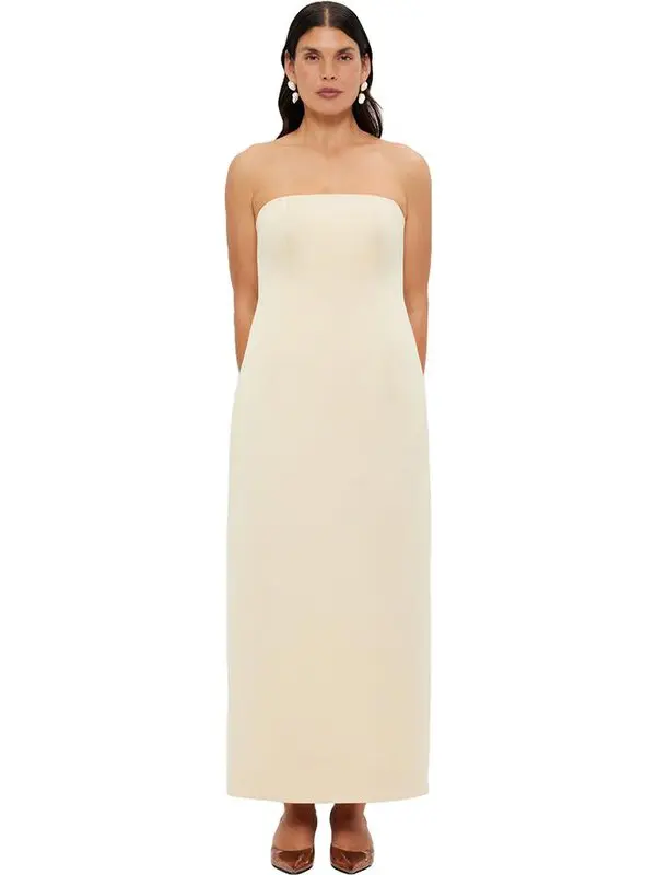LEO LIN Rayna Bustier Maxi Dress - Champagne