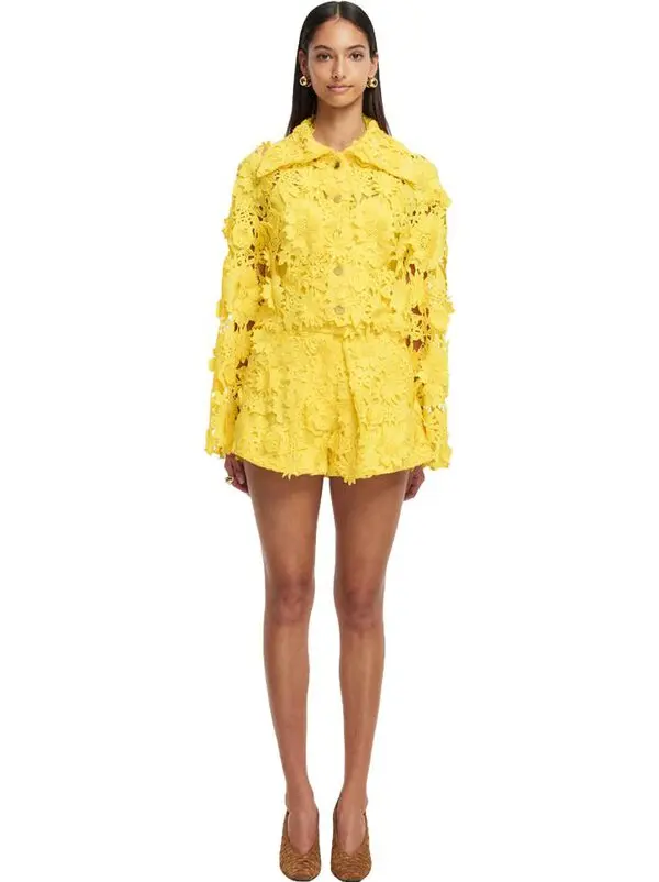 LEO LIN Robyn Lace Shirt - Sunshine