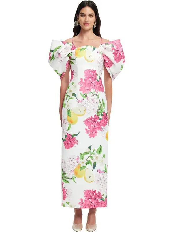 LEO LIN Arabella Maxi Dress - Floral Pear Print