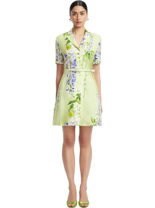 LEO LIN Brigitte Mini Dress - Wisteria Print