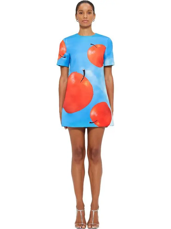 LEO LIN Alexa Printed Mini Dress - Apple Print