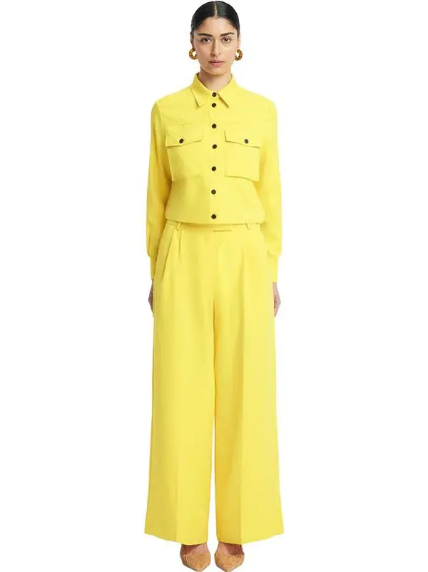 LEO LIN Elisha Wide Leg Pants - Sunshine