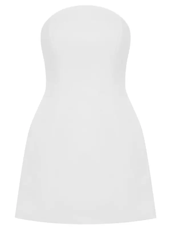 LEO LIN Zaria Beaded Bustier Mini Dress - Snow