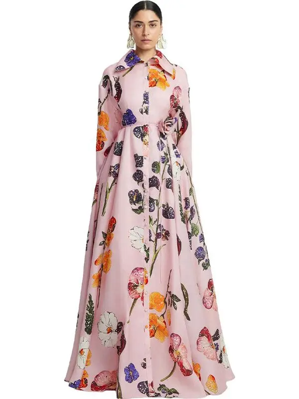 LEO LIN Josephine Silk Gown - Wildbloom