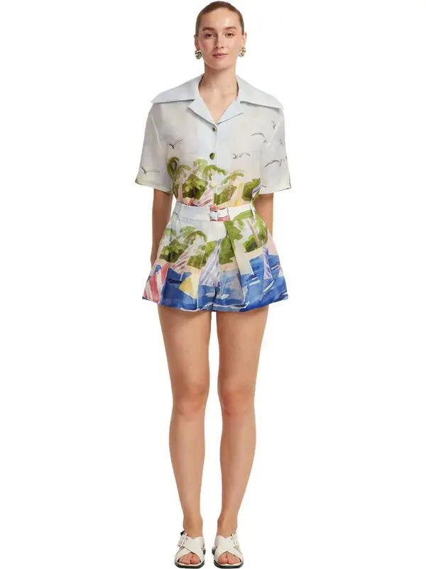 LEO LIN Josie Shorts - Nautical Print