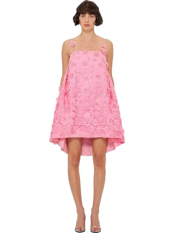 LEO LIN Fifi Lace Mini Dress - Bubblegum