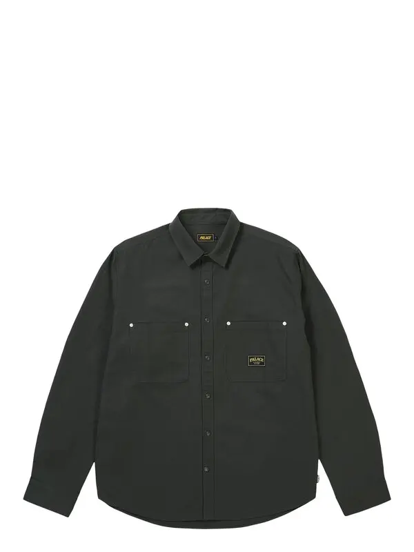 PALACE Cotton Twill Overshirt - Black