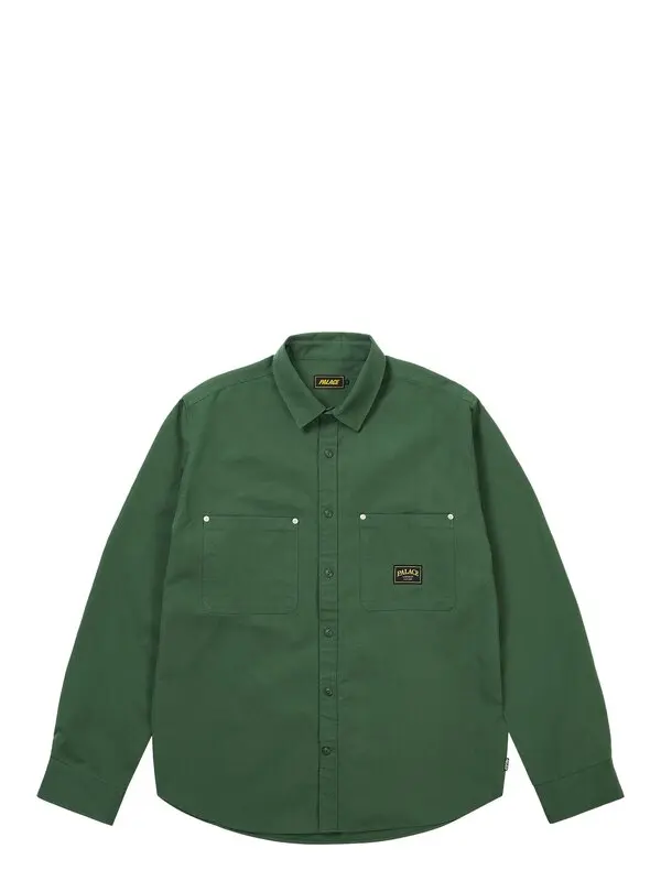 PALACE Cotton Twill Overshirt - Green