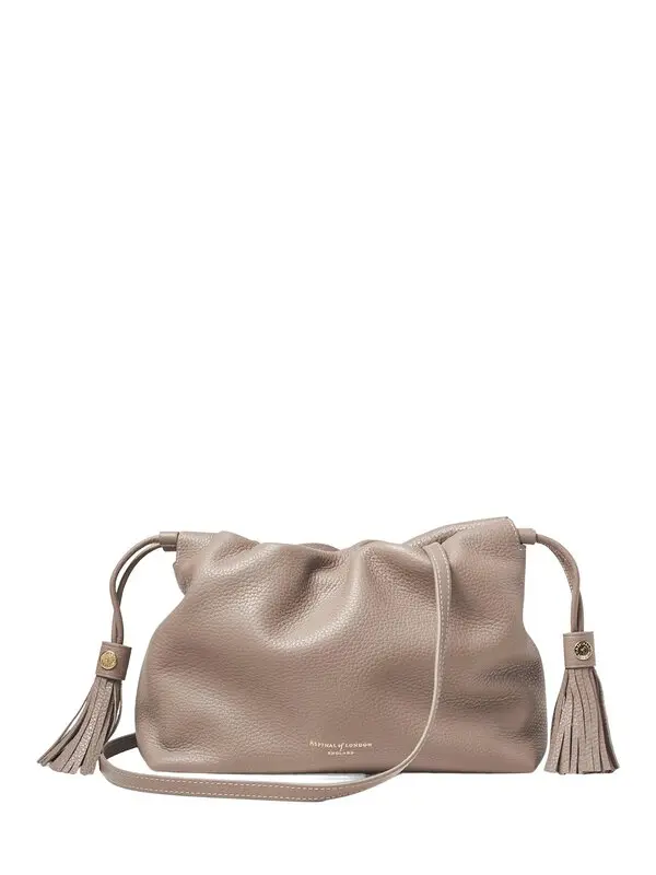 ASPINAL OF LONDON Leather East West Hudson Cross-body Bag - Neutral