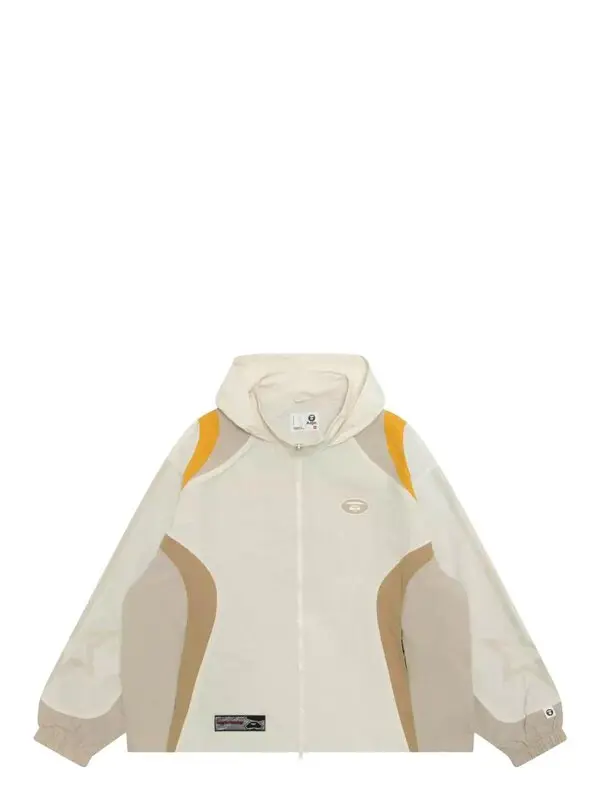 AAPE BY *A BATHING APE Panelled Hooded Jacket - Neutrals