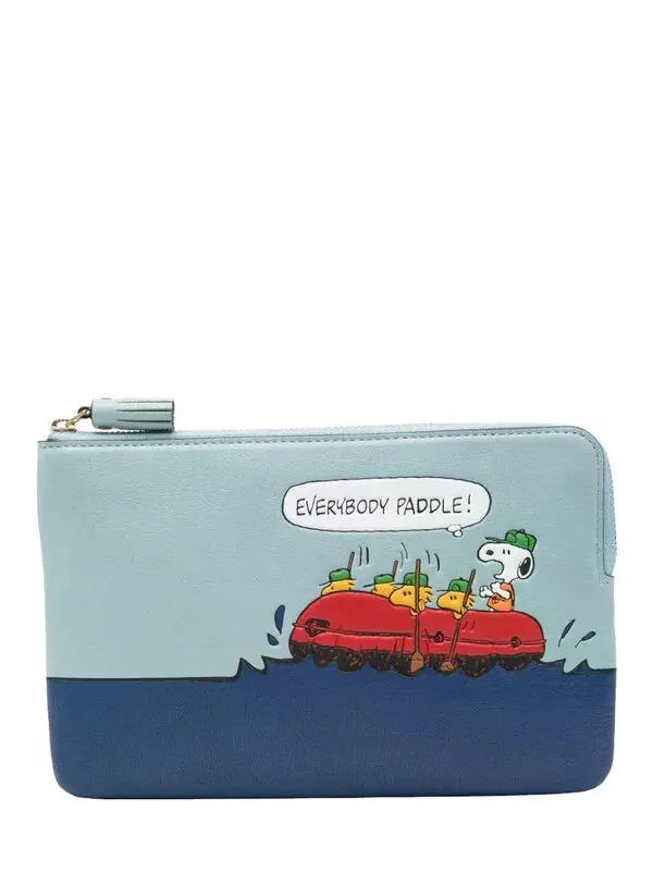 ANYA HINDMARCH X Peanuts Snoopy Clutch - Blue