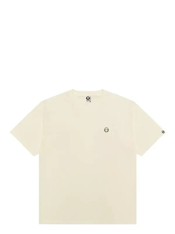 AAPE BY *A BATHING APE Logo-patch T-shirt - Neutrals