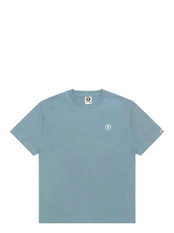 AAPE BY *A BATHING APE Round-neck Logo T-shirt - Blue