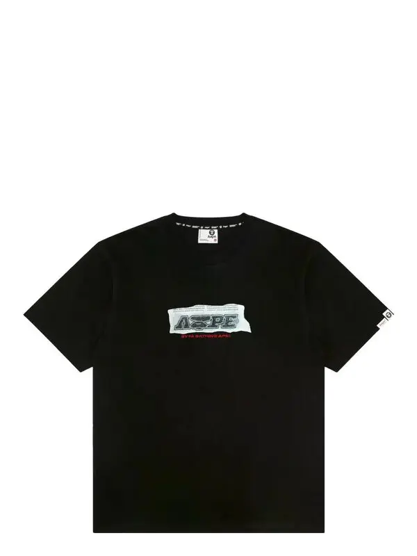 AAPE BY *A BATHING APE Graphic Crew-neck T-shirt - Black