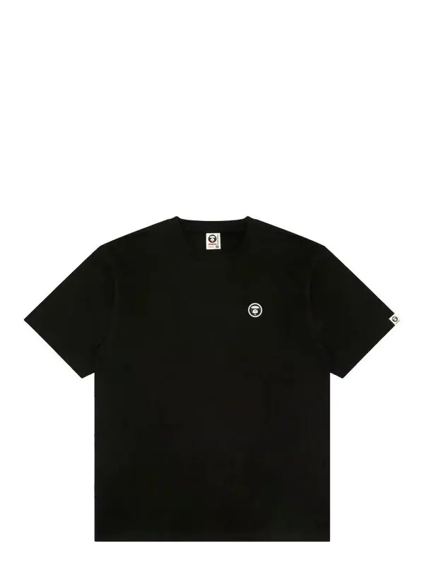 AAPE BY *A BATHING APE Logo-appliqué T-shirt - Black