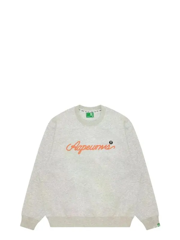 AAPE BY *A BATHING APE Logo-embroidered Sweatshirt - Grey