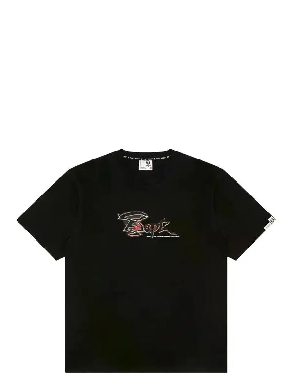 AAPE BY *A BATHING APE Gaphic-print T-shirt - Black