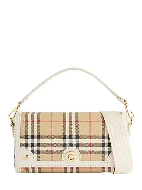 Burberry Coated Canvas Top-handle Bag - Vntg Chk/soap