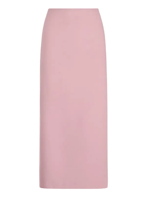 Oscar De La Renta Double-face Wool Pencil Skirt - Blush