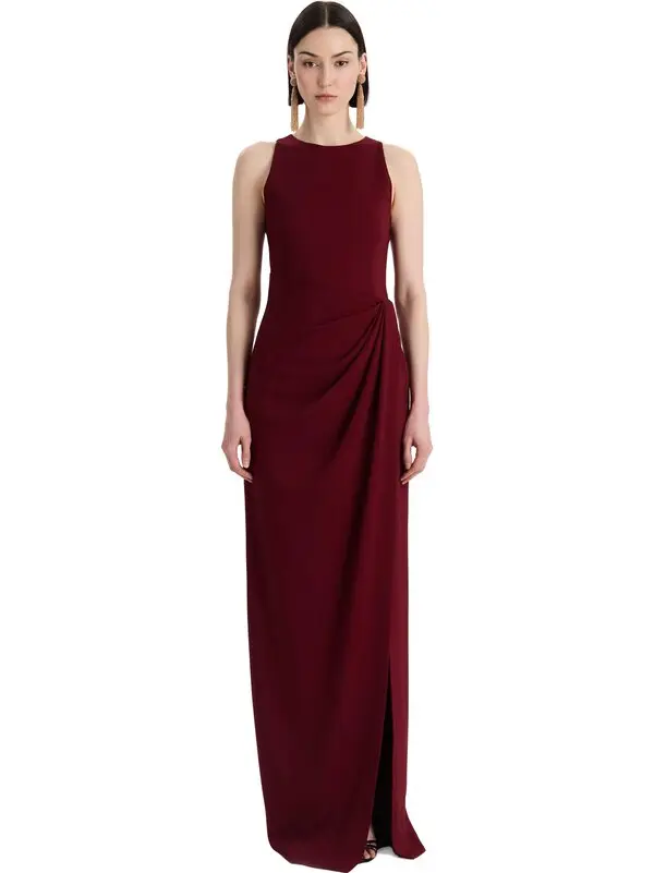 Oscar De La Renta Drape-detailed Column Gown - One-color