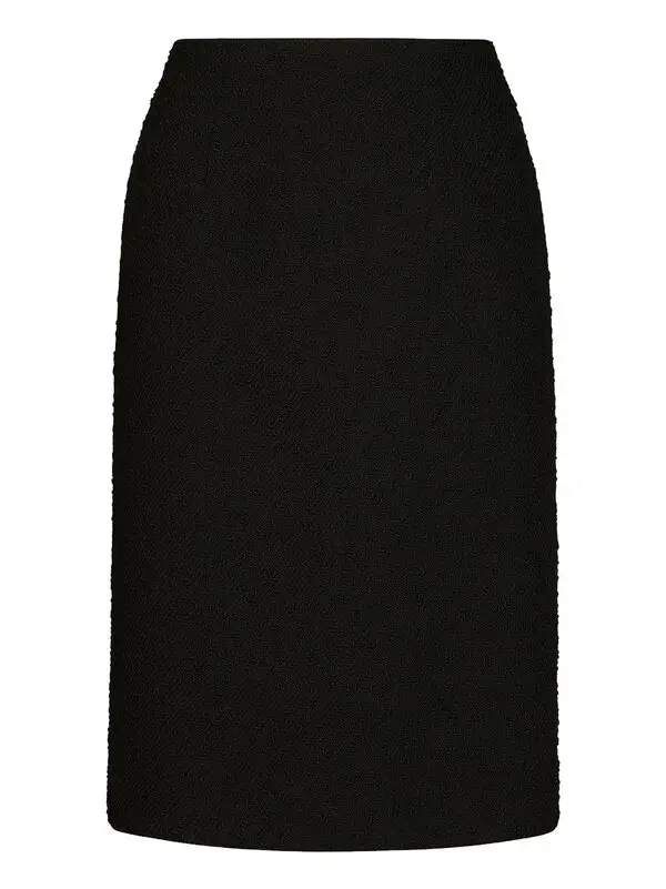 Oscar De La Renta Wool Tweed Pencil Skirt - One-color