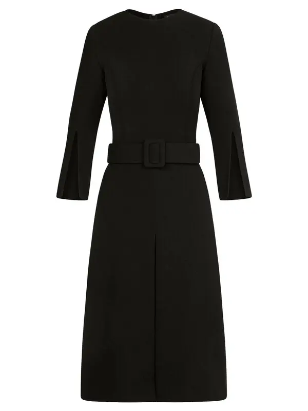 Oscar De La Renta Split-sleeve Belted Dress - One-color