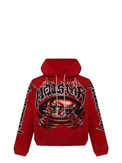 HELLSTAR Halloween Air Brush Hoodie - Red