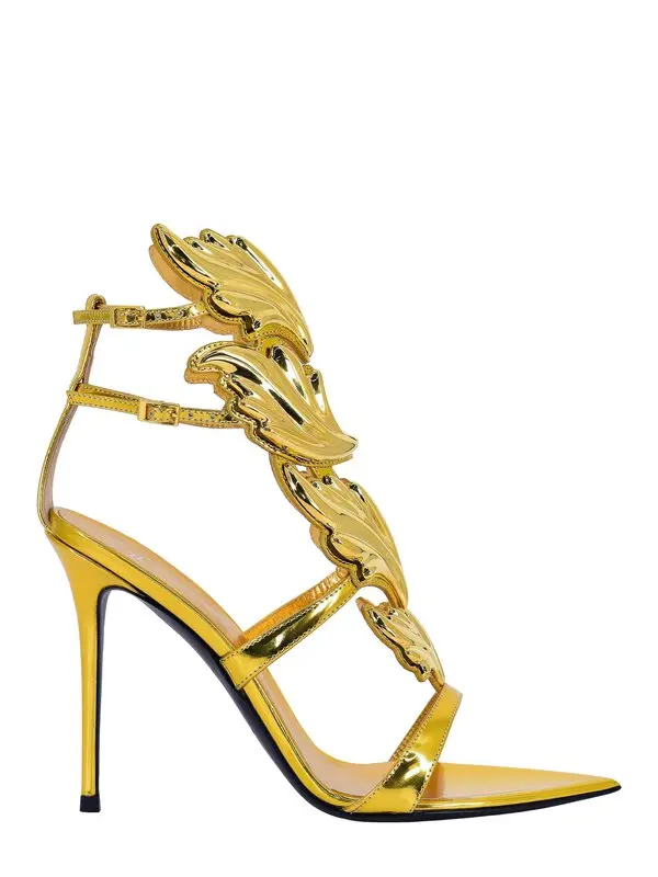 GIUSEPPE ZANOTTI Sandals With Cruel Metalware - Gold