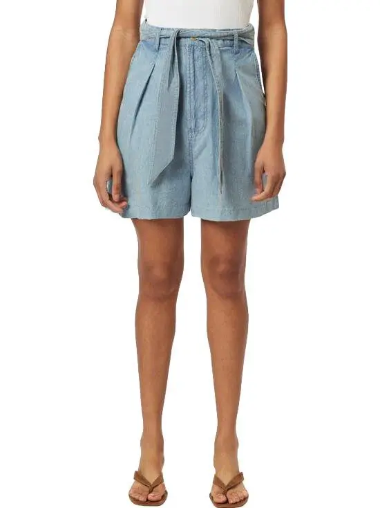 Scotch & Soda Tie Waist Denim Shorts - Shine A Light
