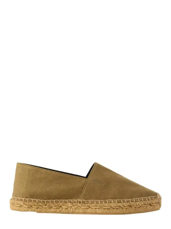Saint Laurent Embroidered Espadrilles - Green