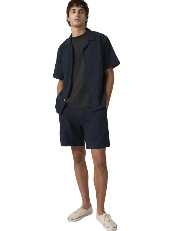 LEVI'S Xx Chino Authentic Relaxed Seersucker 6" Shorts - Cadiz Plaid Navy Plaid Seersucker