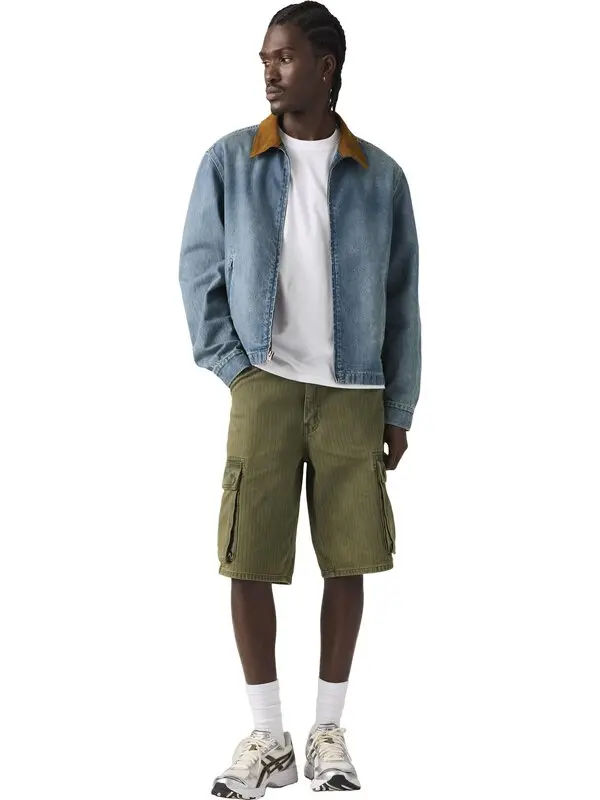 LEVI'S 478 Baggy Cargo 12" Shorts - Forest Badge
