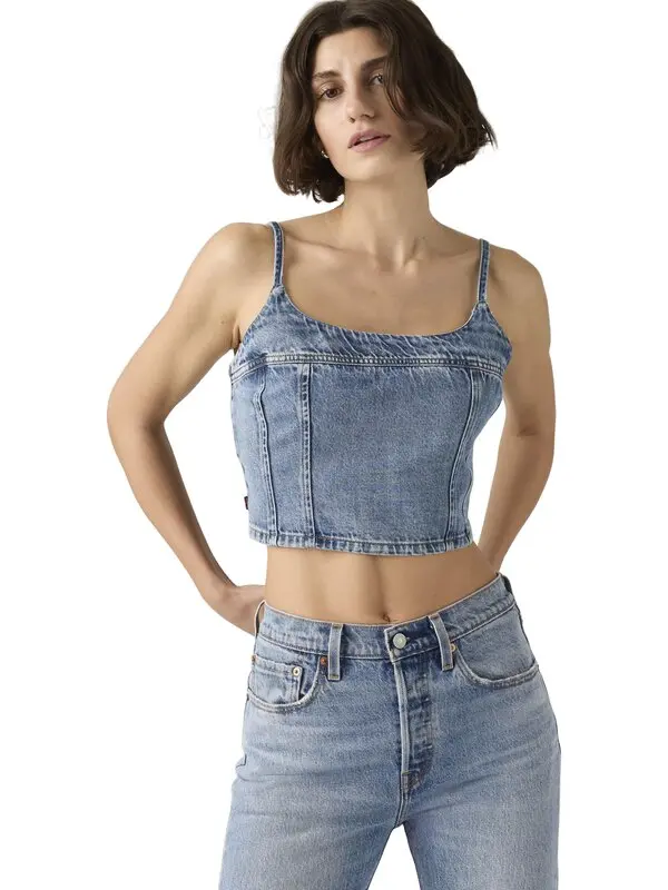 LEVI'S Denim Cami Tank Top - Twisted Stone Top