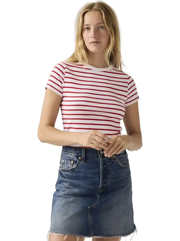LEVI'S Essential Sporty T-shirt - Emily Stripe Bright