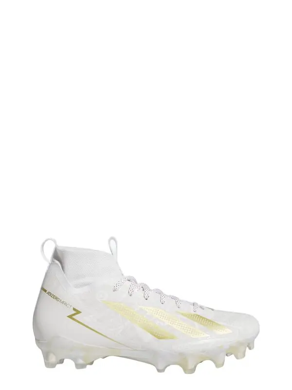 Adidas Adizero Impact Ii Currency Neutral Football Cleats - Cloud White / Gold Metallic / Cloud White