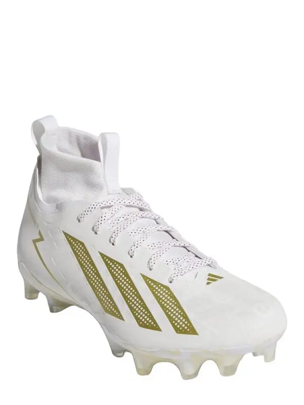 Adidas Adizero Impact Ii Football Cleats - Cloud White / Gold Metallic / Cloud White