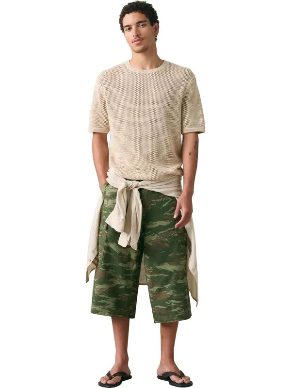 LEVI'S 478 Baggy Capri Utility 18" Shorts - Abstract Lizard Camo