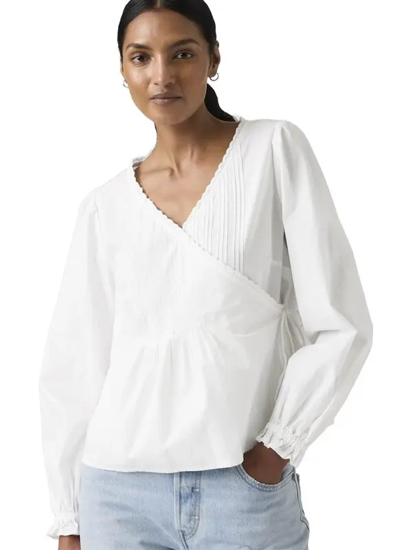 LEVI'S Soleil Wrap Blouse - Bright White