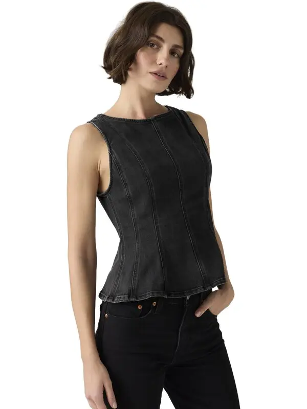 LEVI'S Leighton Peplum Top - Ny Nights