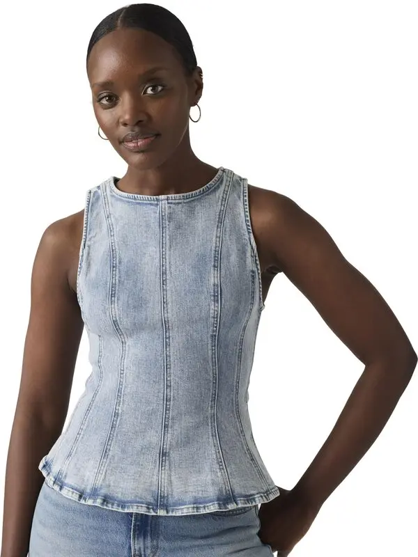 LEVI'S Leighton Peplum Top - In The Dust Stone