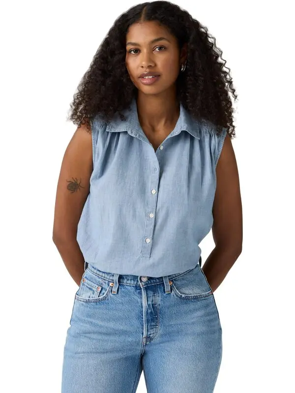 LEVI'S Londyn Popover Top - Breezy Blues
