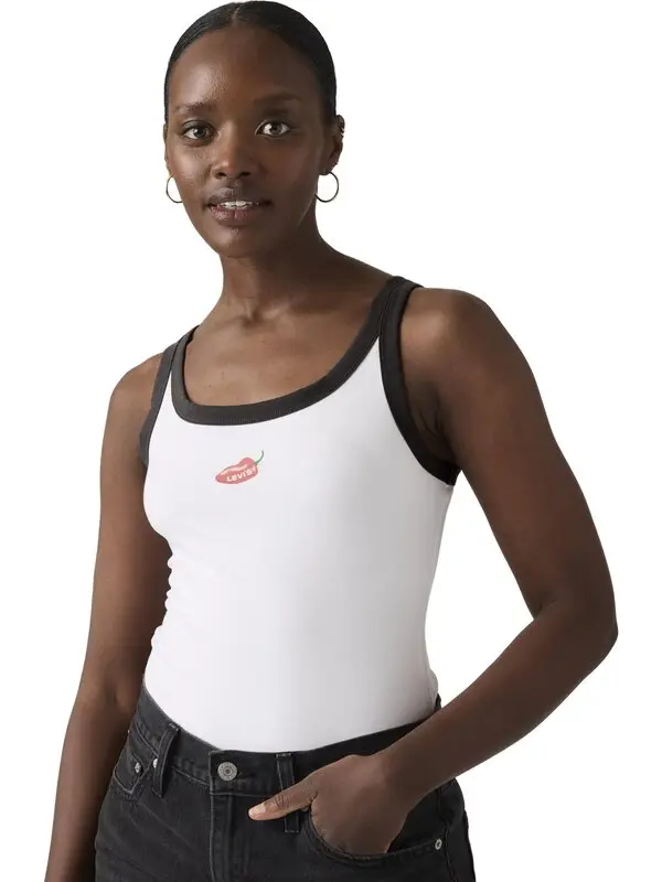 LEVI'S Graphic Essential Tank Top - Spicy Pepper With Glitter