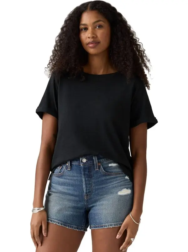 LEVI'S Julie Slub Short-sleeve Tee - Anthracite Night