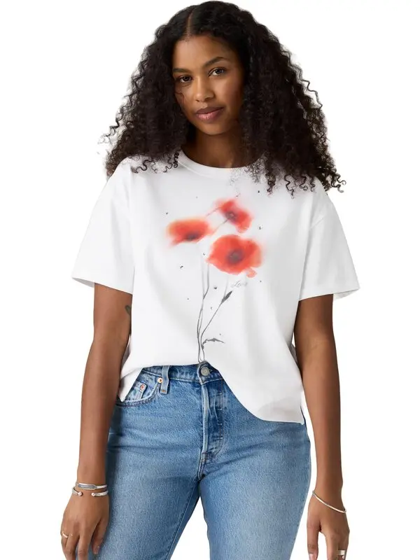 LEVI'S Graphic Vintage Tee T-shirt - Blurry Flower Bright