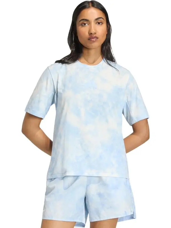 Adidas Terrex Multi Spray Dye Tee - White / Glow Blue