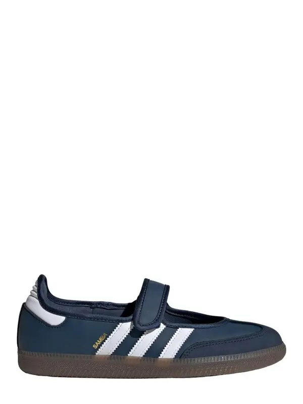 Adidas Samba Jane Mary Jane Shoes - Crew Navy / Cloud White / Gold Metallic