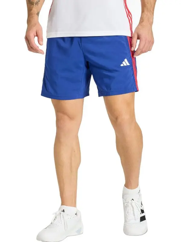 Adidas Workout Essentials 3-stripes Woven Short - Mystery Ink / Better Scarlet