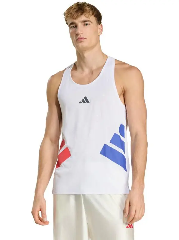 Adidas All Time Classics Singlet - White / Semi Lucid Red / Mystery Ink