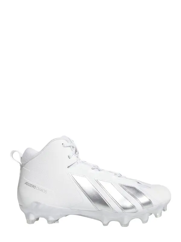 Adidas Adizero Chaos Ii Smu American Football Cleats - Cloud White / Silver Metallic / Cloud White